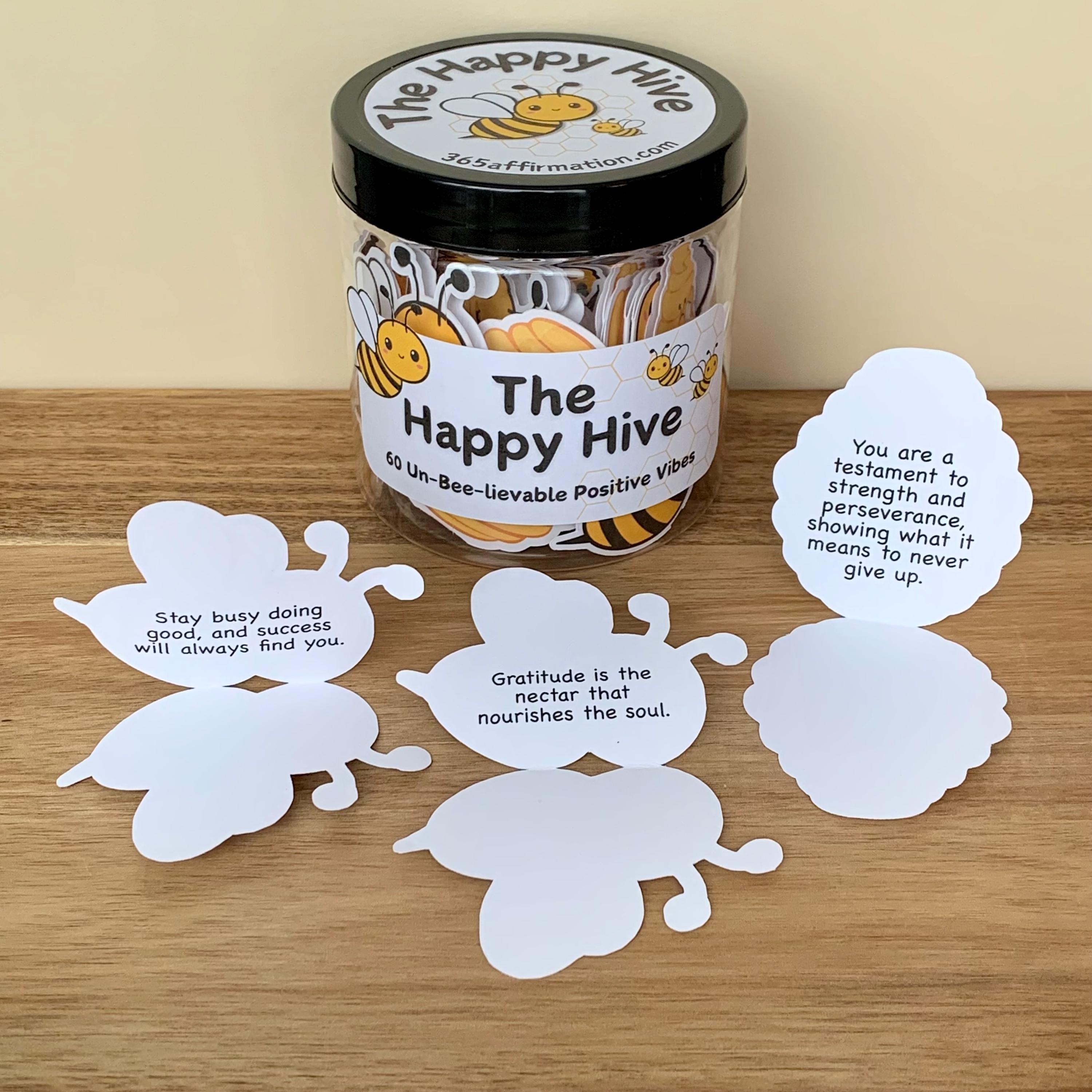 Bumble Bee Theme Gifts, Honey Bee Affirmation Jar for Tiered Tray Decor ...