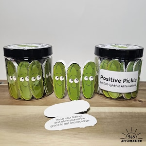 Positive Pickle Emotional Support Affirmation Cards Mental Health Desk ...