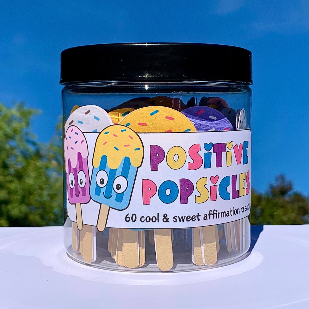Positive Affirmation Popsicle Cards: Fun Gift for Kids - Etsy