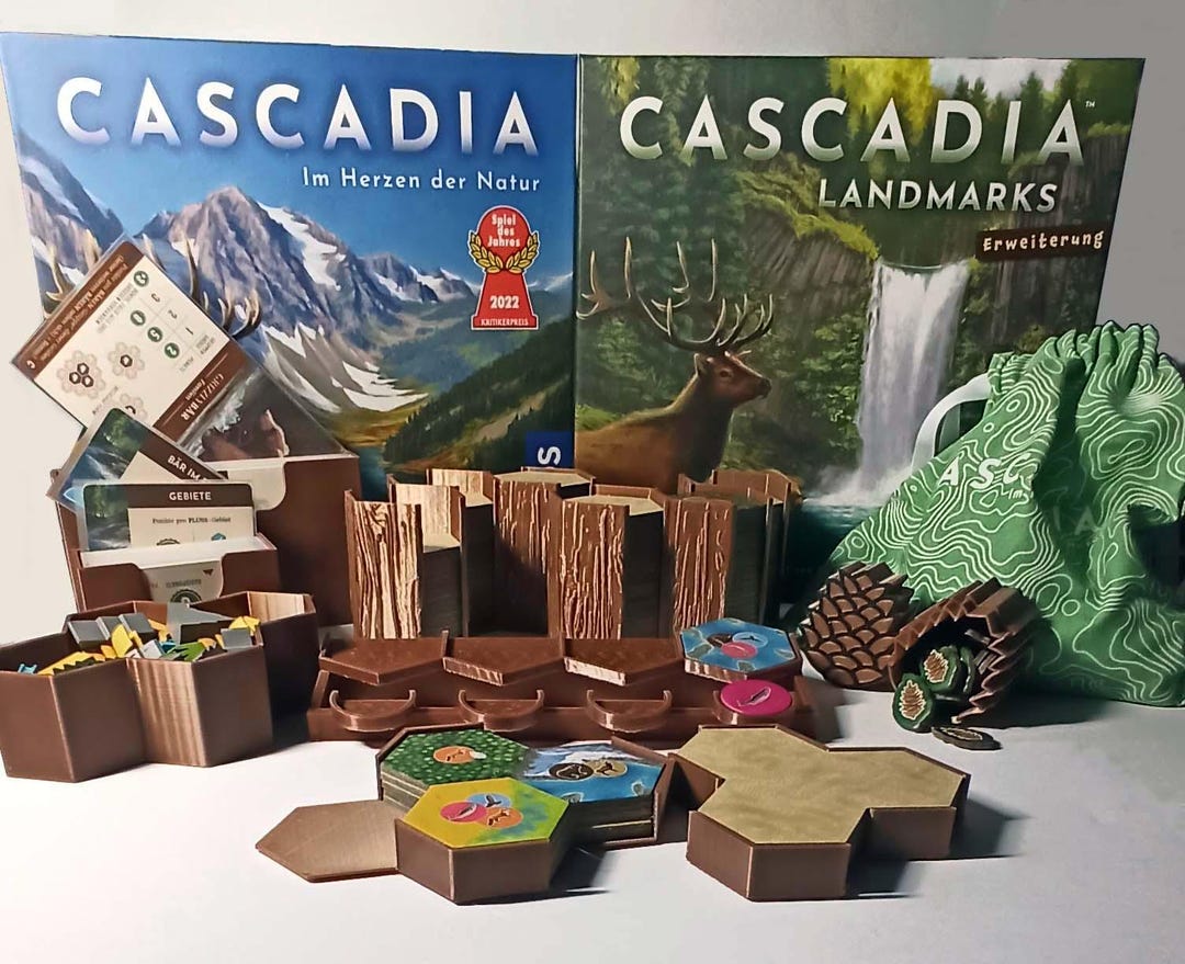 Cascadia Insert Base Game & Landmarks Board Game Accessories - Etsy UK