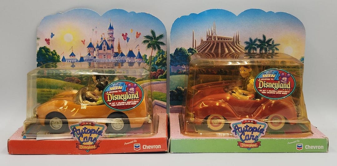The Chevron Cars: Vintage 2000 Disneyland Autopia Classic and Suzy NEW ...