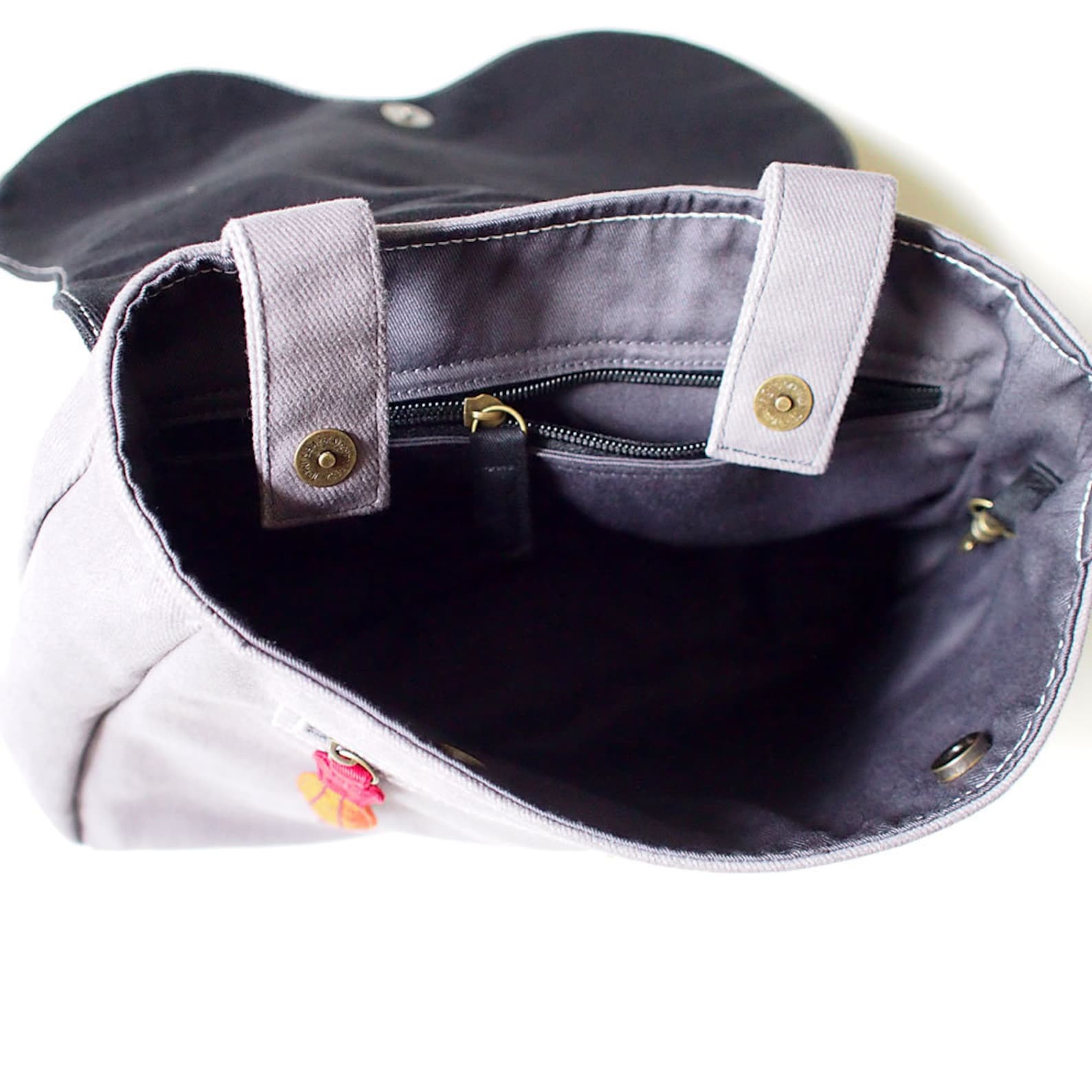 Cute Black CAT Backpack Vegan Kitty Cat Zip Pocket Bag | Etsy