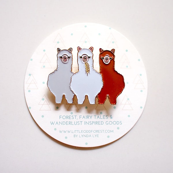 Cute Llama Pin - Etsy