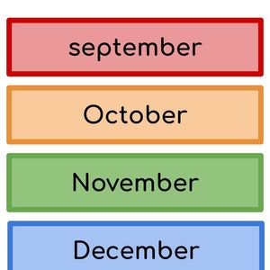 Months of the Year - Etsy