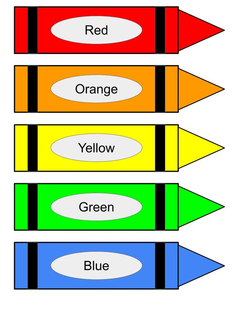 Crayon Colors and Color Mixing Activity Worksheet - Etsy