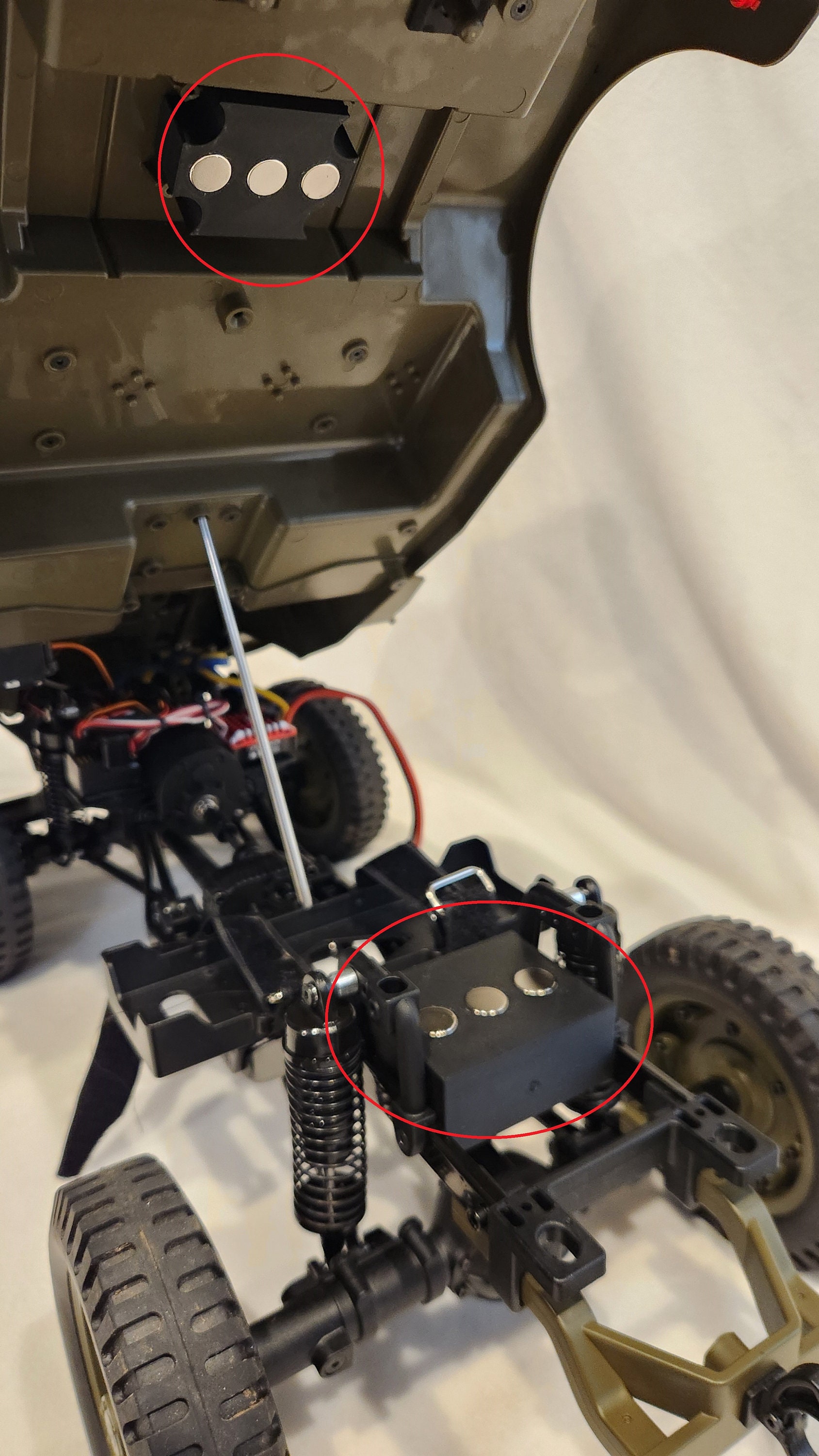 CLIPLESS Body Mount System for ROCHOBBY 1:6 1941 MB Scaler Willys Jeep ...
