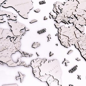 Wooden Travel Map, Wooden World Map, Wooden World Map Puzzle, Travel ...