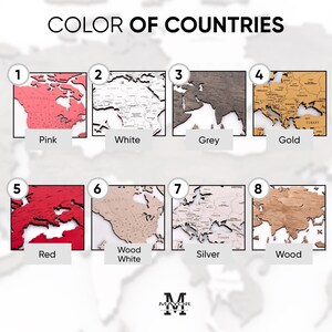 Wooden World Map Ultimate 3D Wall Masterpiece for Travelers Dreamers ...