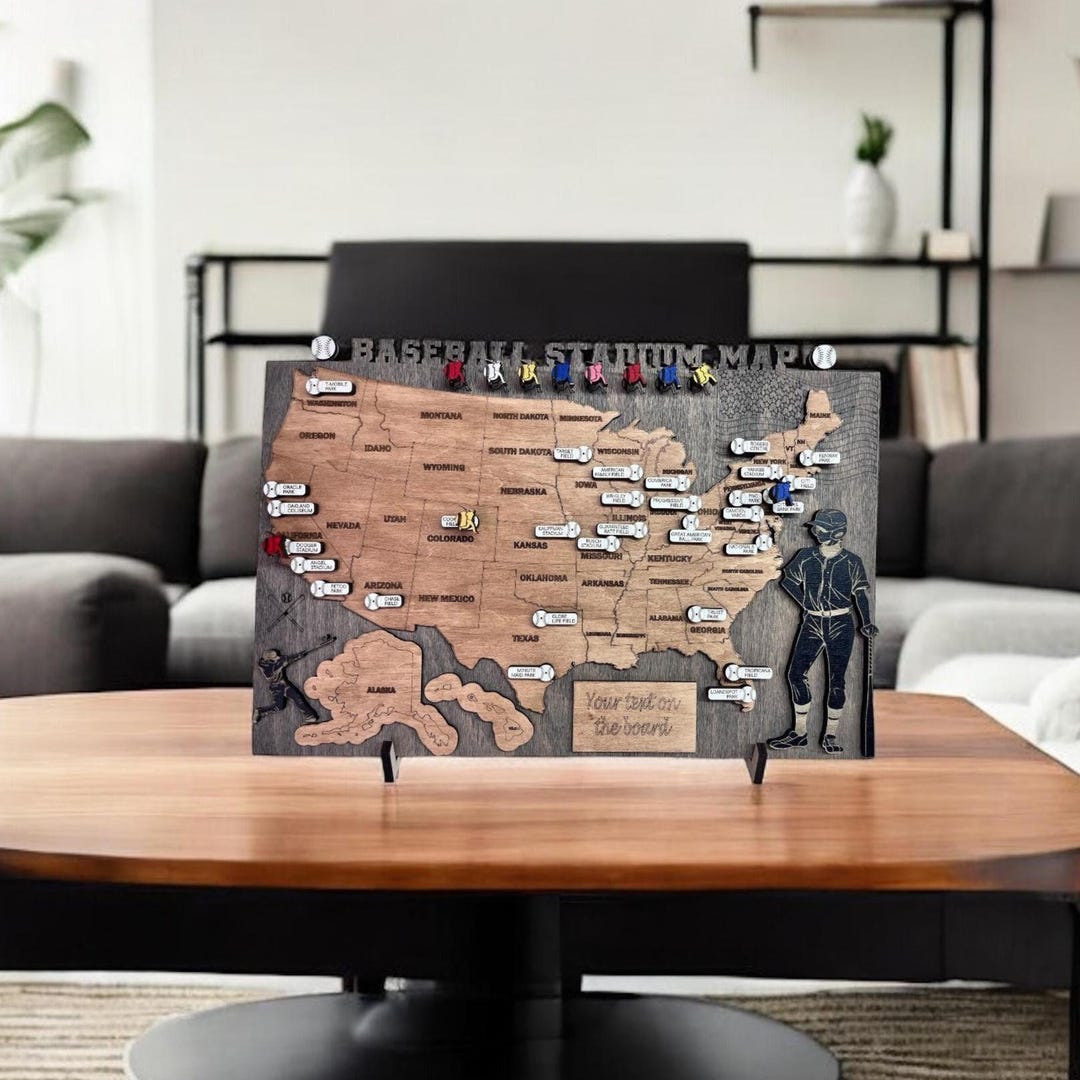 Stadium Map Ballparks Map Baseball United States Travel Map Man ...