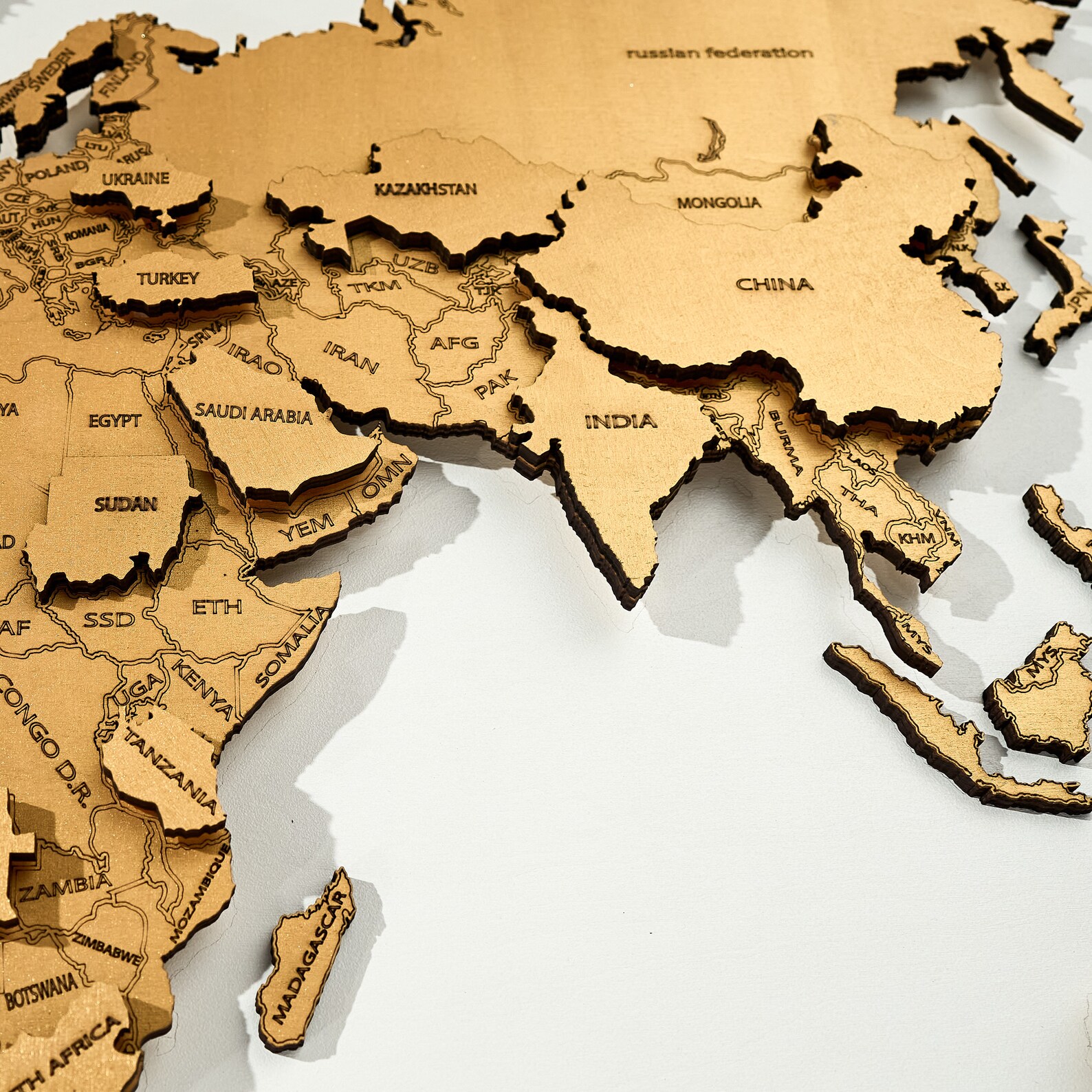 3d World Map,5d Illuminated World Map With Remote Control,personalized ...