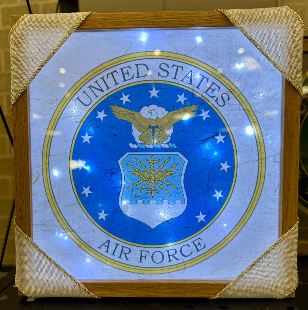 U.S. Air Force Lighted Shadow Box 8”x8” - New for 2025 - Etsy