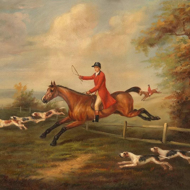 Fox Hunting Wallpaper - Etsy