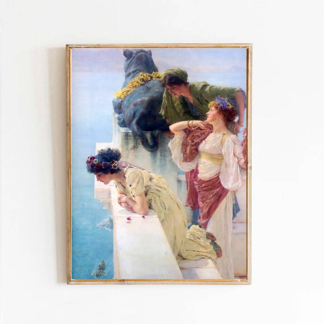 Sir Lawrence Alma-tadema A Coign of Vantage 1895 Painting Poster ...