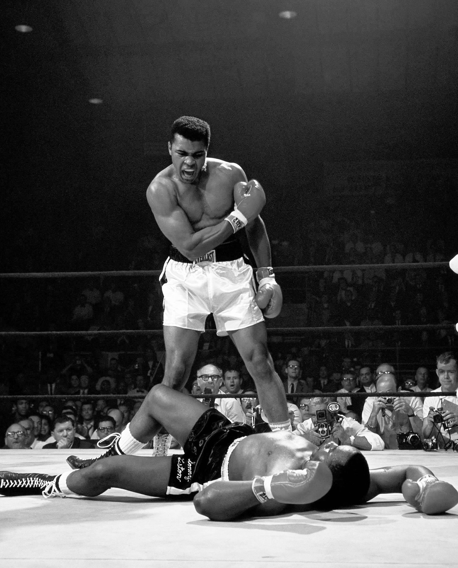 Muhammad Ali Vs Sonny Liston Poster Print Satin Photo Paper - Etsy