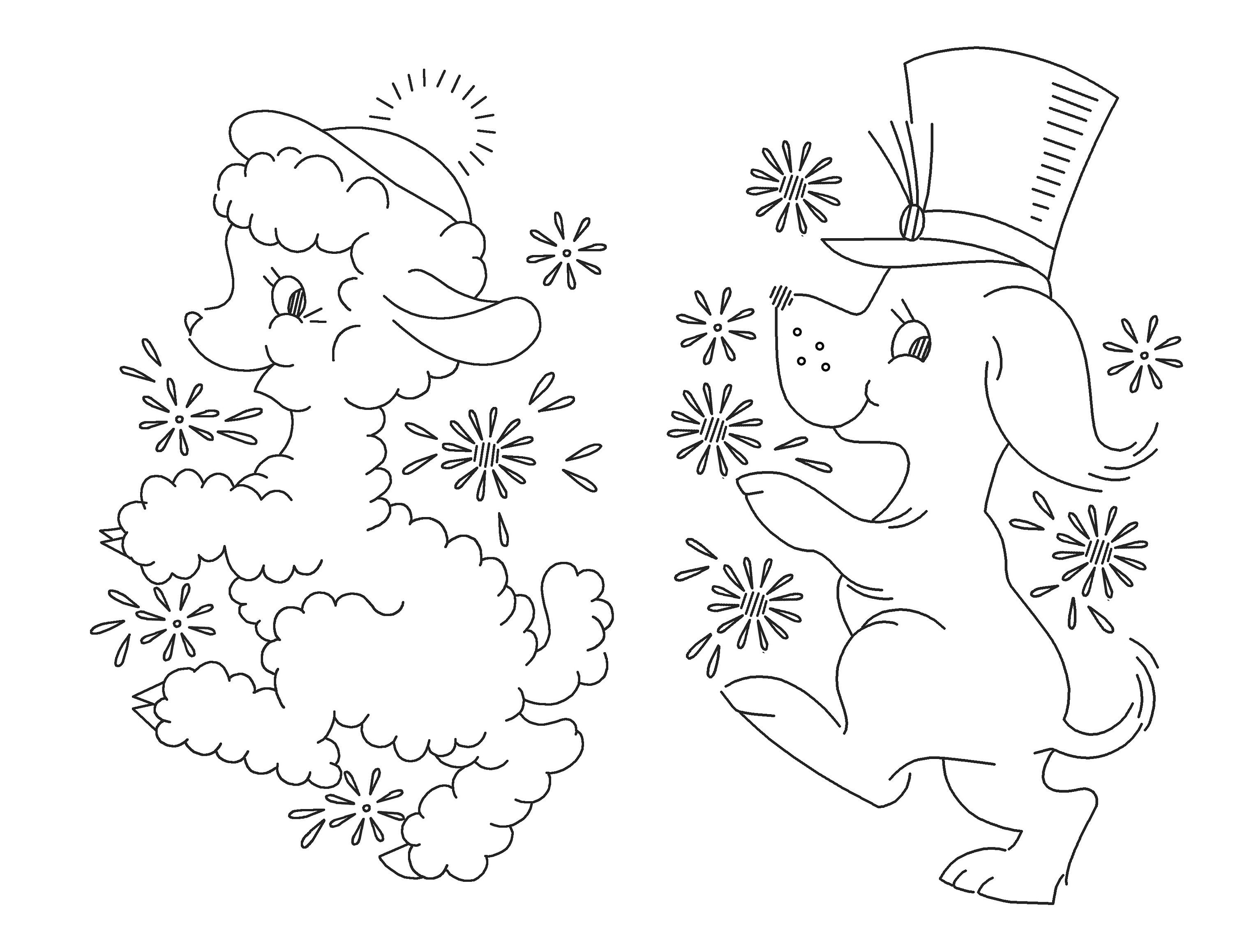 Party Animals Vintage Hand-embroidery Pattern PDF - 9 Quilt Blocks - Etsy