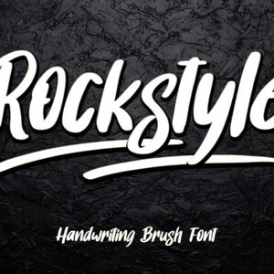 Rockstyle Font, Handwritten Font, Wedding Font, Modern Font, Display ...