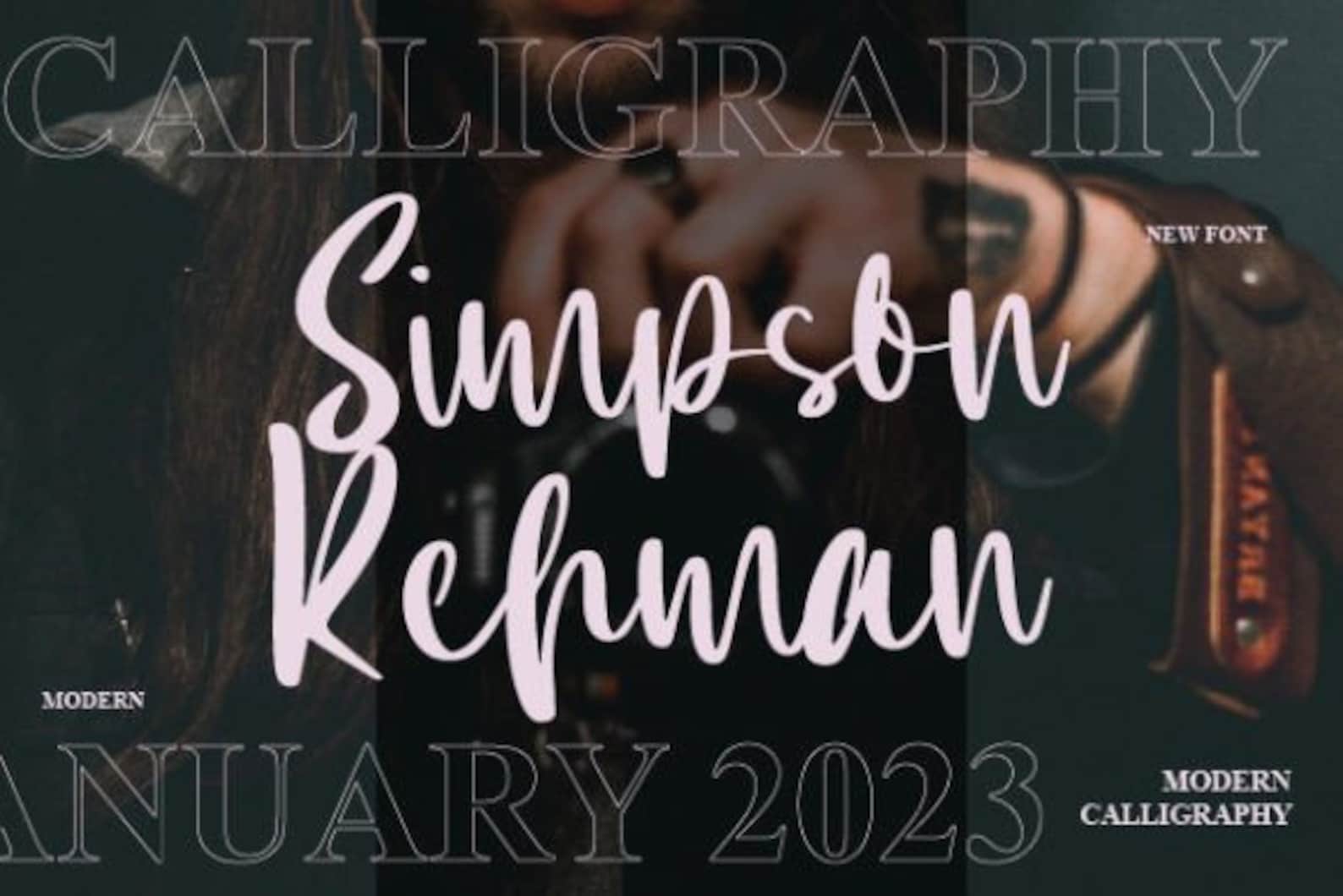 Simpson Rehman Font, Cricut Fonts, Display Font, Handwritten Font ...