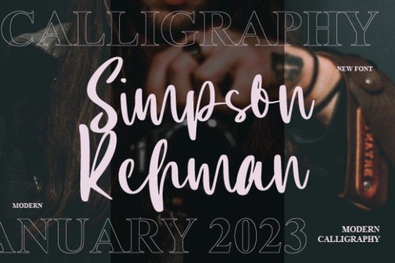 Simpson Rehman Font, Cricut Fonts, Display Font, Handwritten Font ...