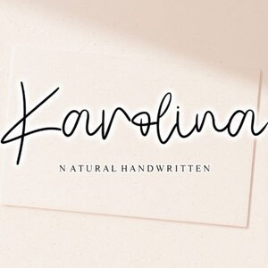 Karolina Font, Cricut Font, Modern Font, Casual Font, Handwritten Font ...