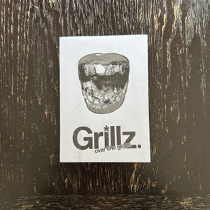 DIY Mini Zine 'grillz Over the Years' Mini Zine PDF Digital Download ...
