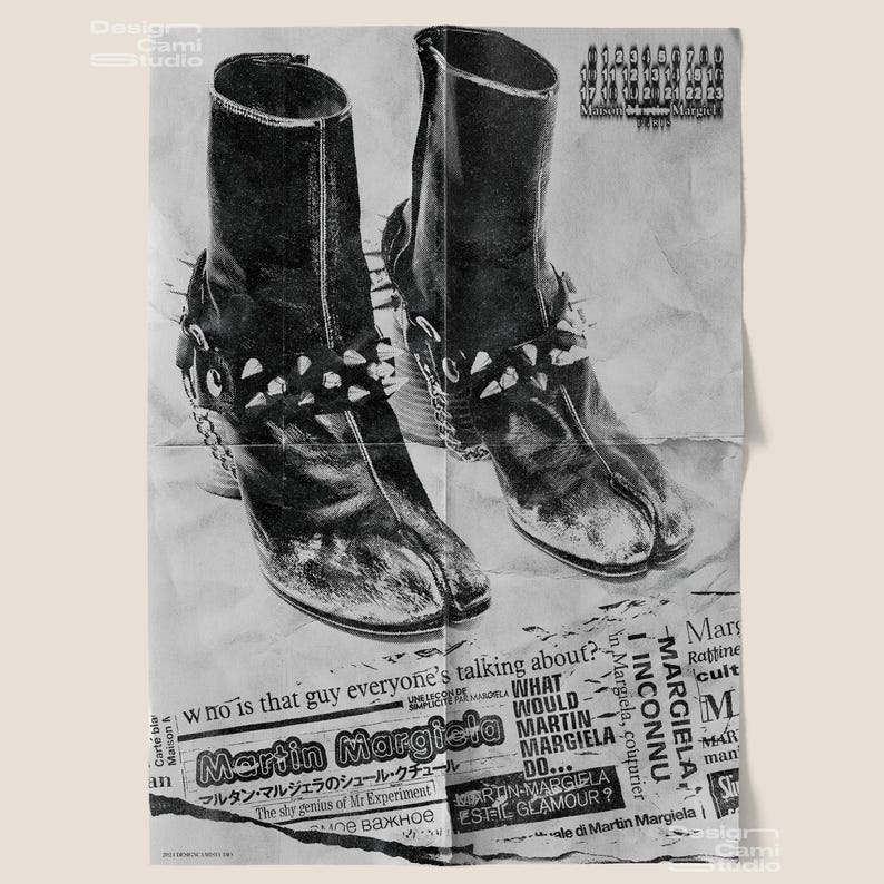 Tabi Boots Maison Margiela Poster, Digital Download Poster, Fashion ...