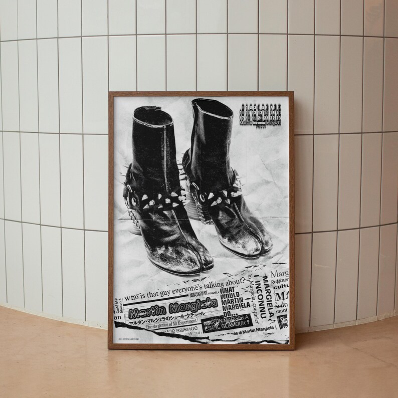 Tabi Boots Maison Margiela Poster, Digital Download Poster, Fashion ...