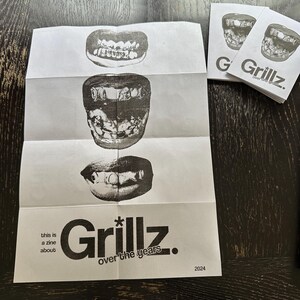 DIY Mini Zine 'grillz Over the Years' Mini Zine PDF Digital Download ...