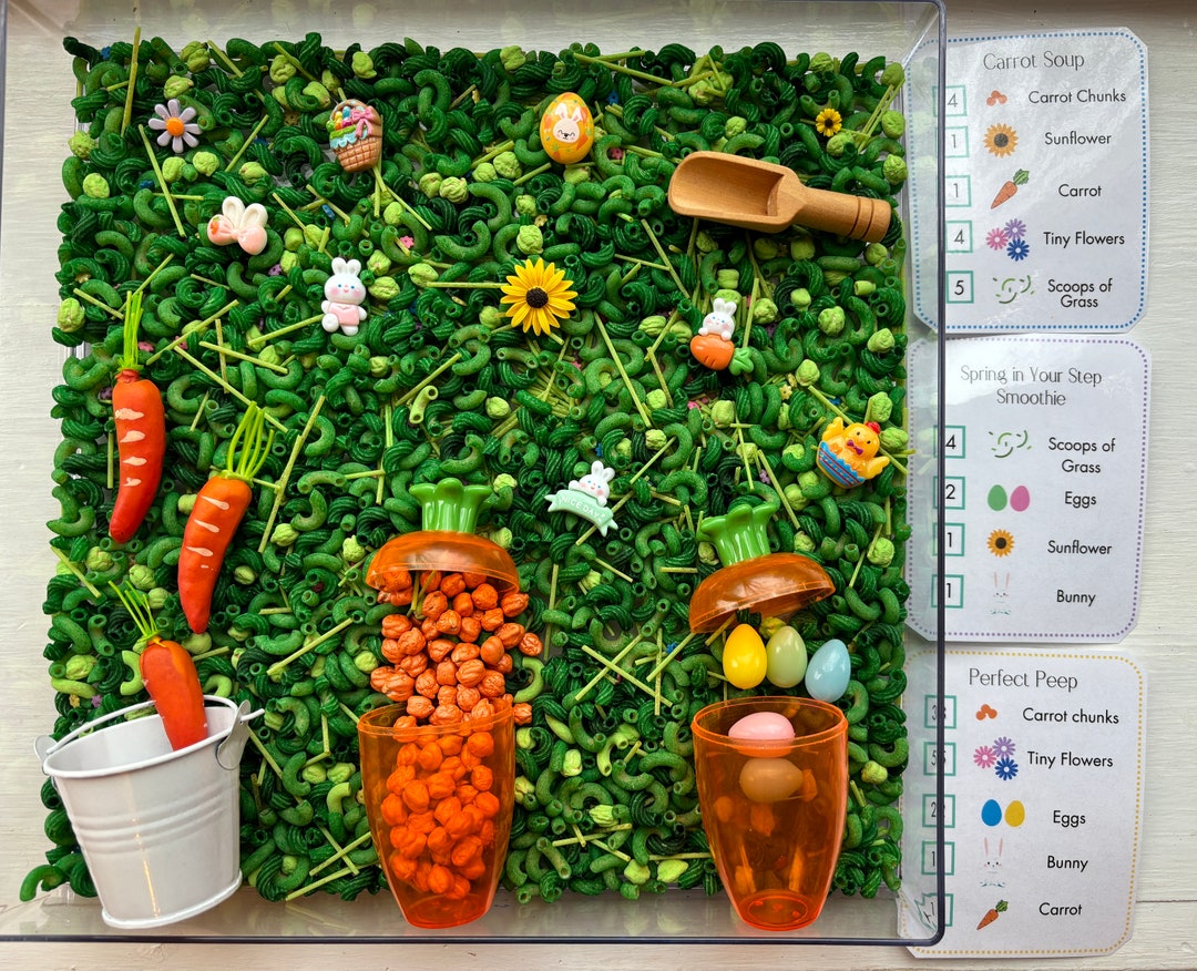 Spring Sensory Set With Recipe With Recipes Easter Basket Preschool ...