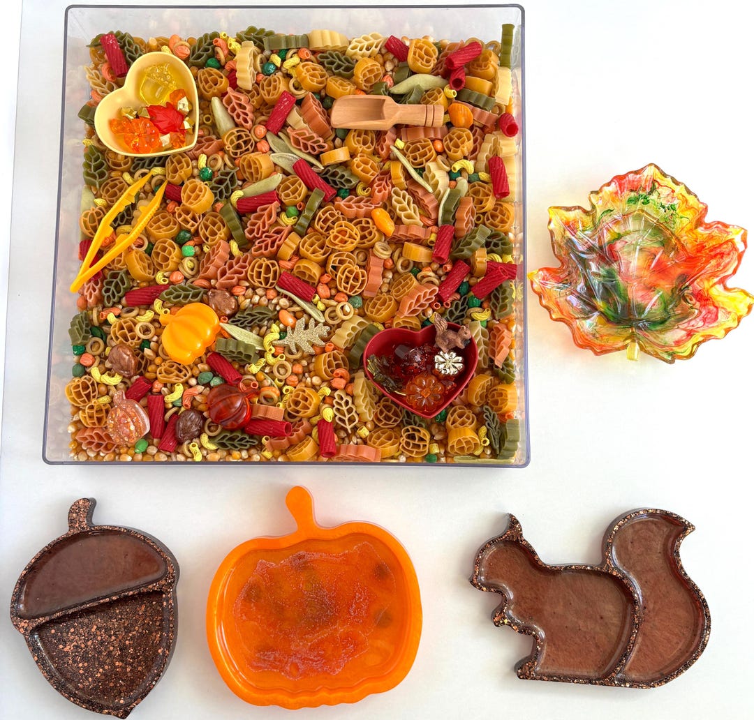 Fall Sensory Bin Harvest Autumn Theme Sensory Activity for 3 Year Old ...