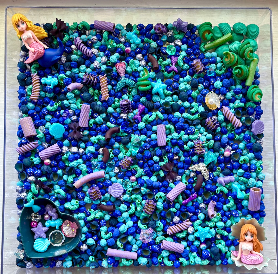 Mermaid Sensory Bin Ocean Theme Sensory Play Activity for Kids Fine ...