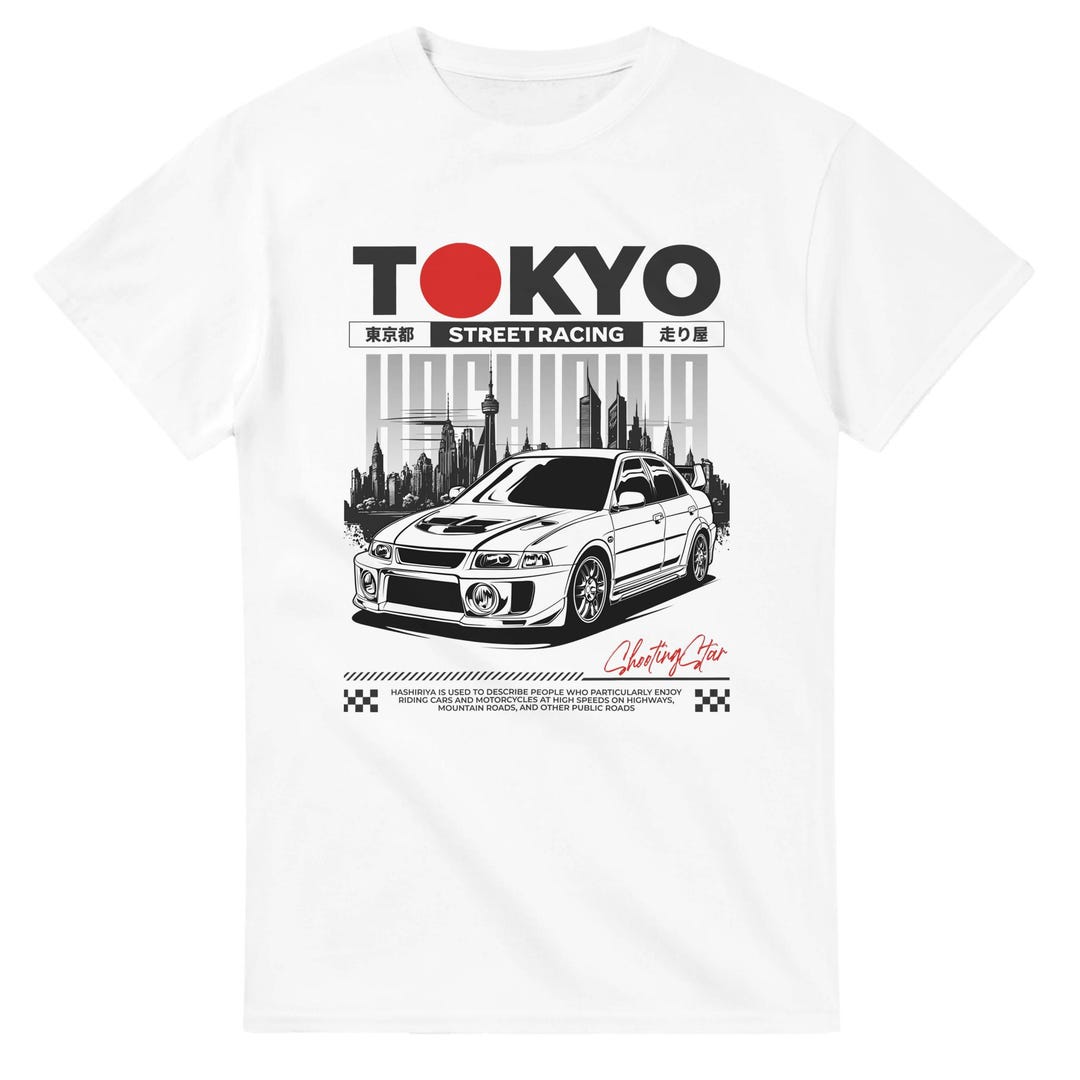Drift Club Tokyo Street Racing Heavyweight Unisex Crewneck T-shirt ...