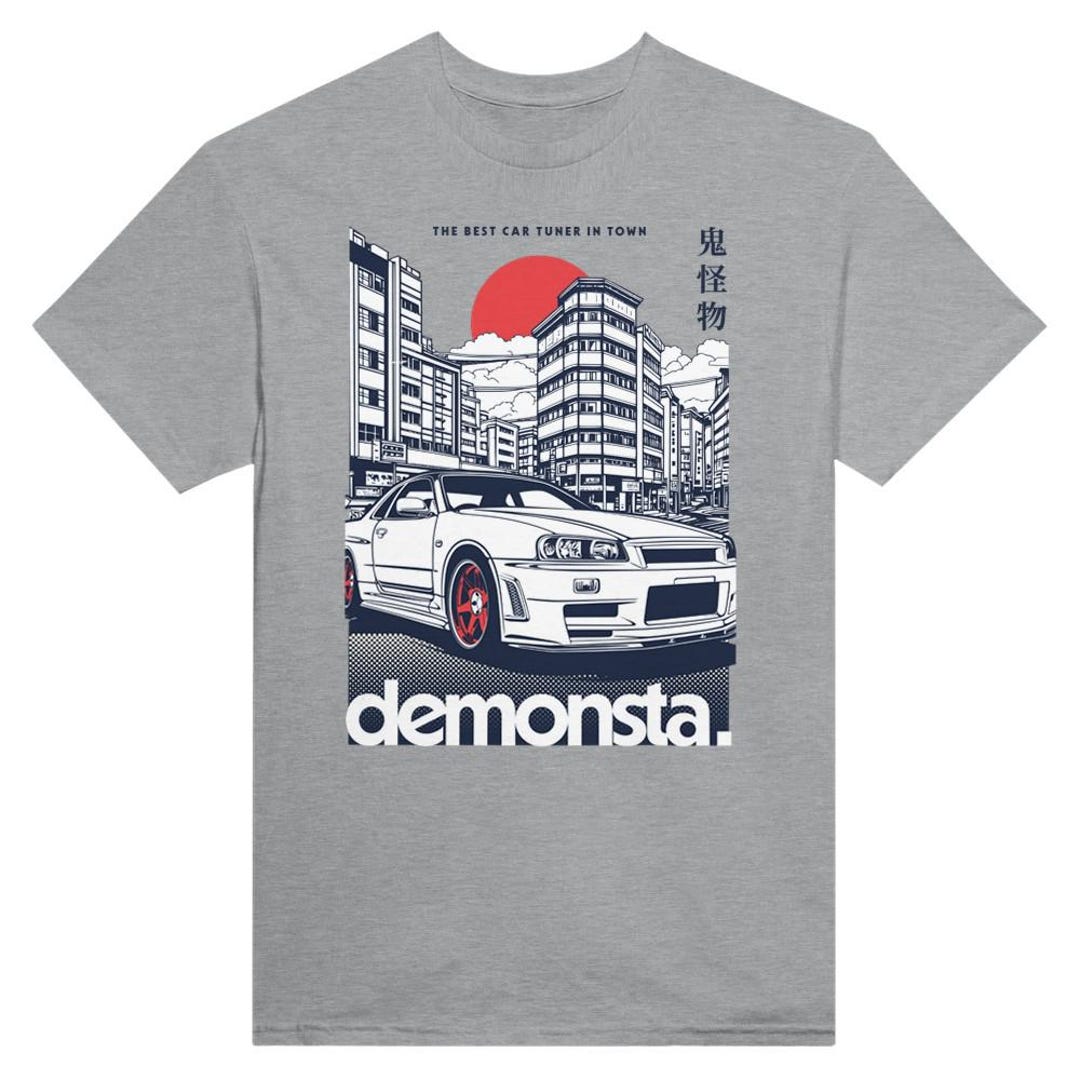 Drift Club Demonsta Tokyo Heavyweight Unisex Crewneck T-shirt White - Etsy