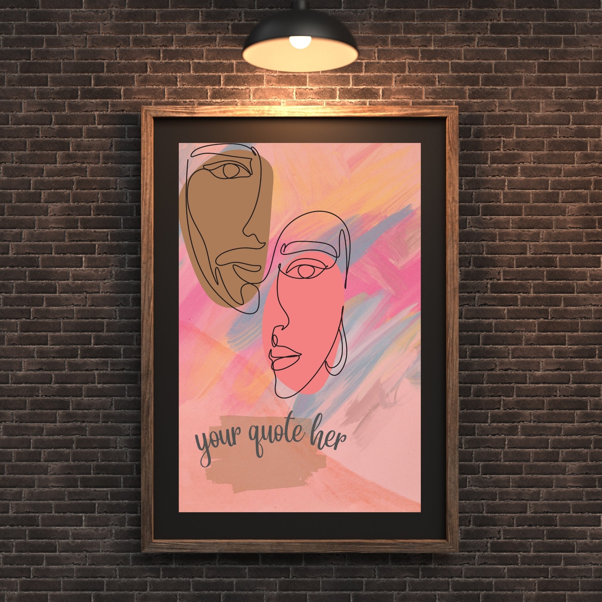 Women Line Art Printable,custom Quote Sign,digital Prints,custom Print ...