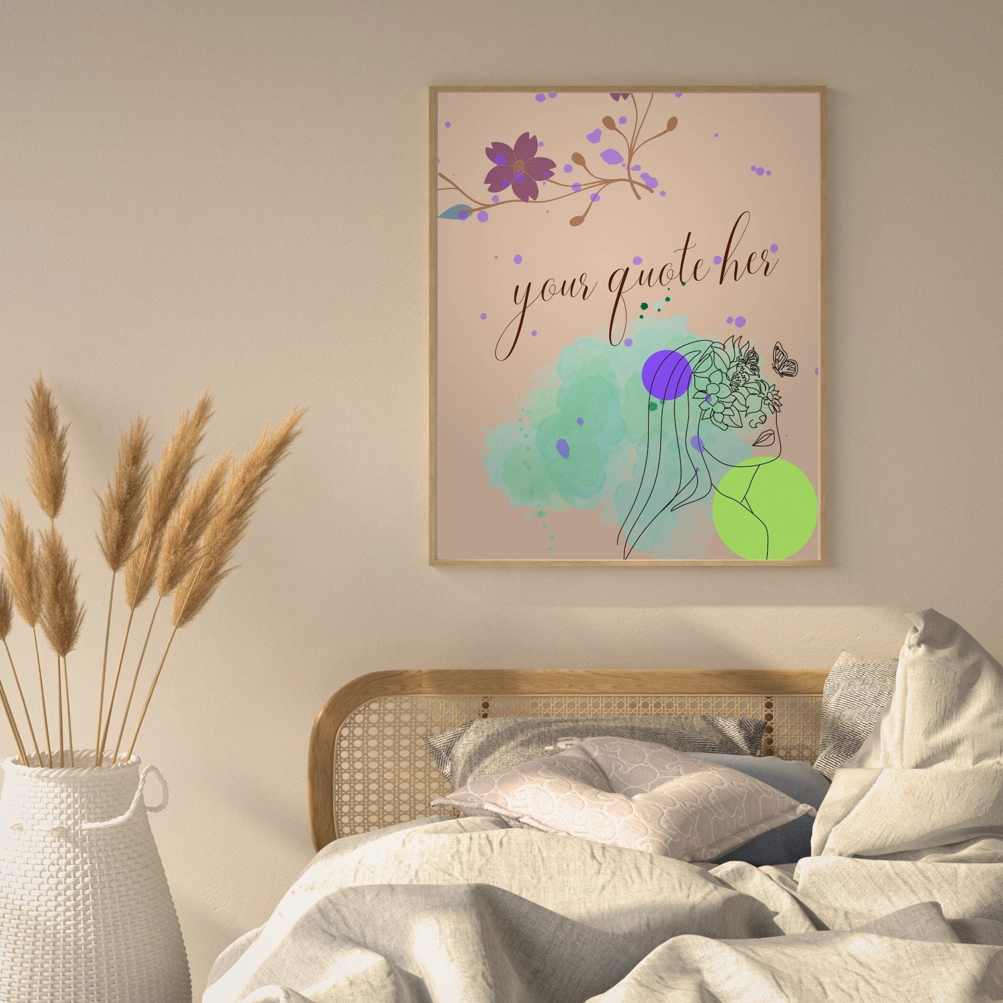 Women Line Art Printable,custom Quote Sign,digital Prints,custom Print ...