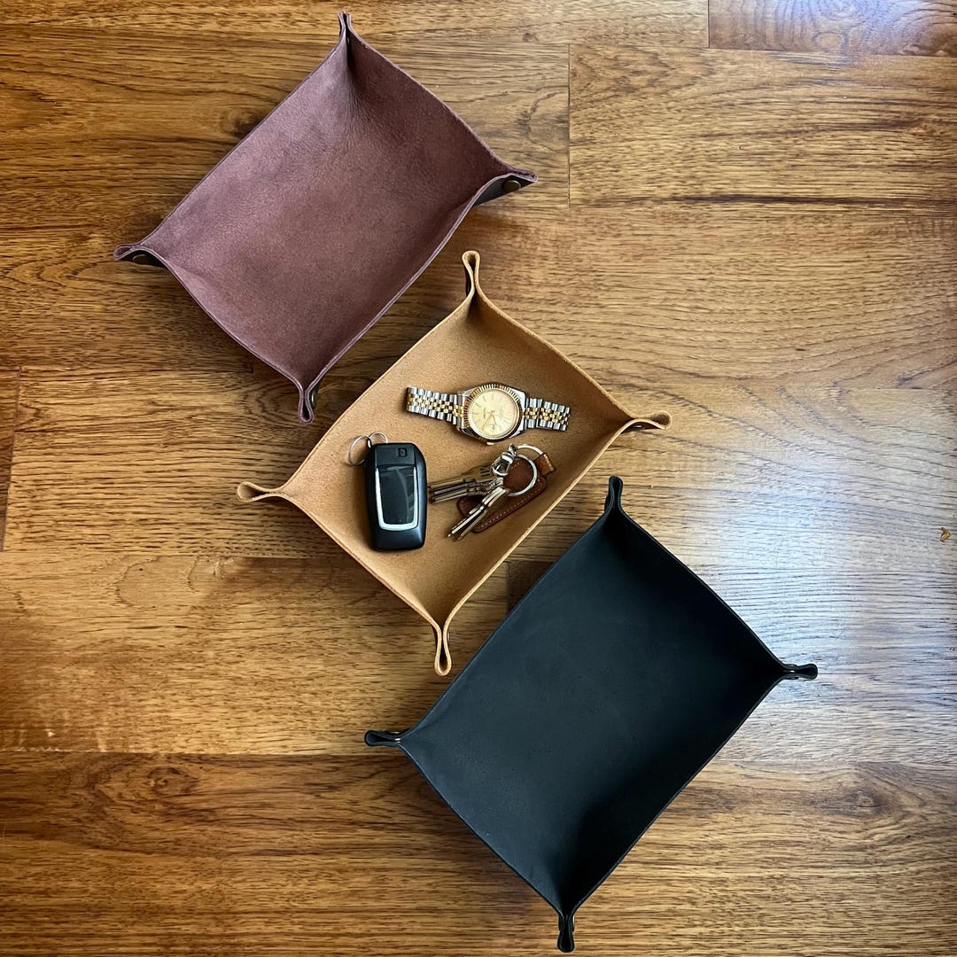 Engraved Leather Valet Tray, Christmas Gift, Custom Valet Tray ...