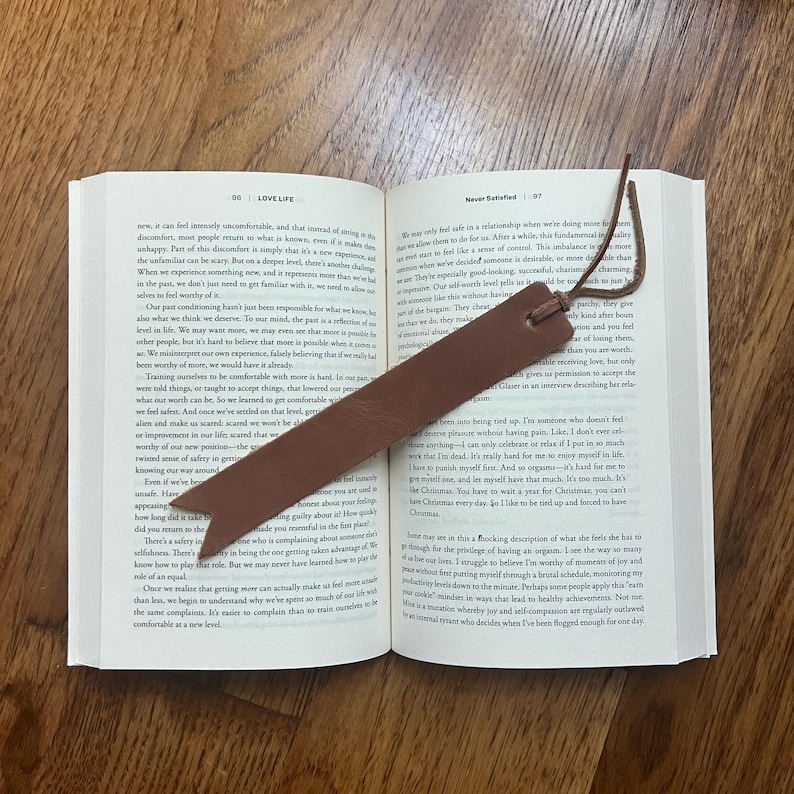 Christmas Gift Leather Bookmark, Personalized Bookmark, Reader Gift for ...