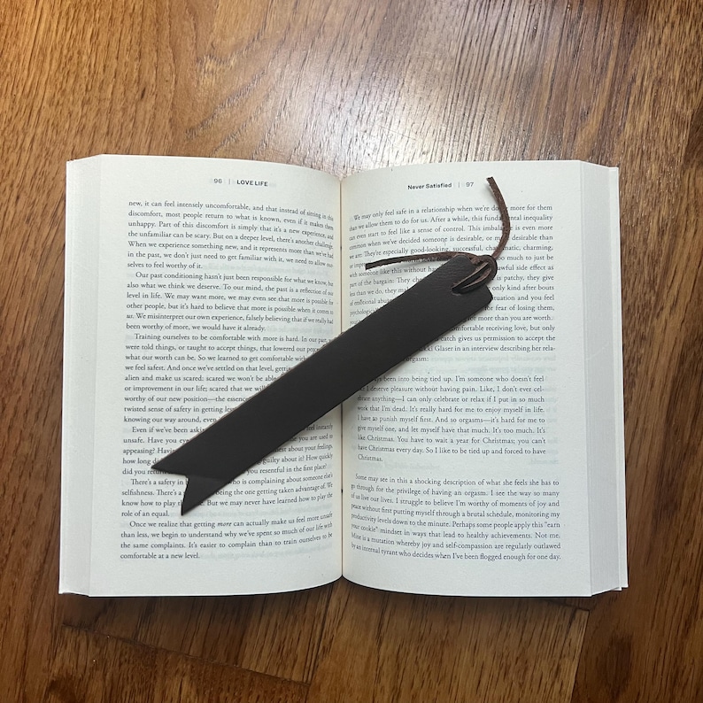 Christmas Gift Leather Bookmark, Personalized Bookmark, Reader Gift for ...