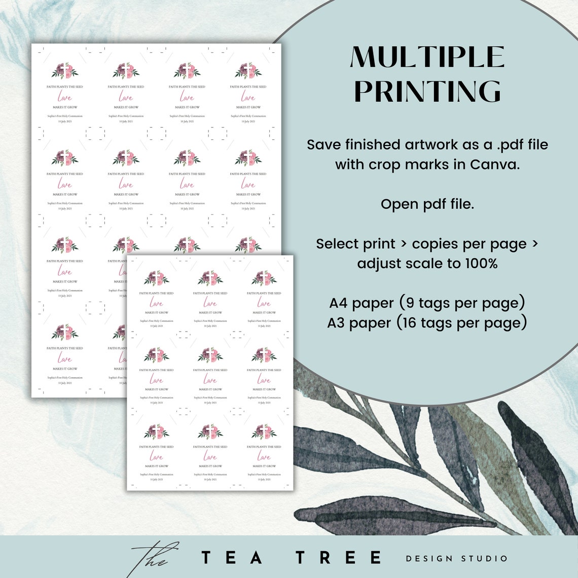 Editable Tag Template | Custom Gift Tag | Instant Download Printable ...