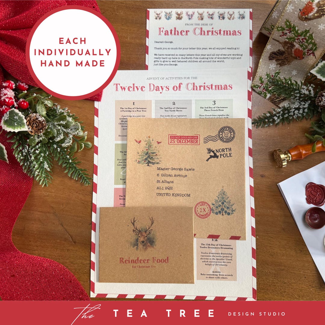 Personalized Letter From Santa: Reindeer Food & Kindness Advent - Etsy