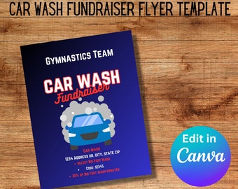 Editable Car Wash Fundraiser Flyer Mobile Car Wash Car Wash Template ...