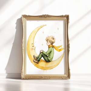 The Little Prince Nursery Prints | Set of 3 Wall Art Posters | Neutral ...