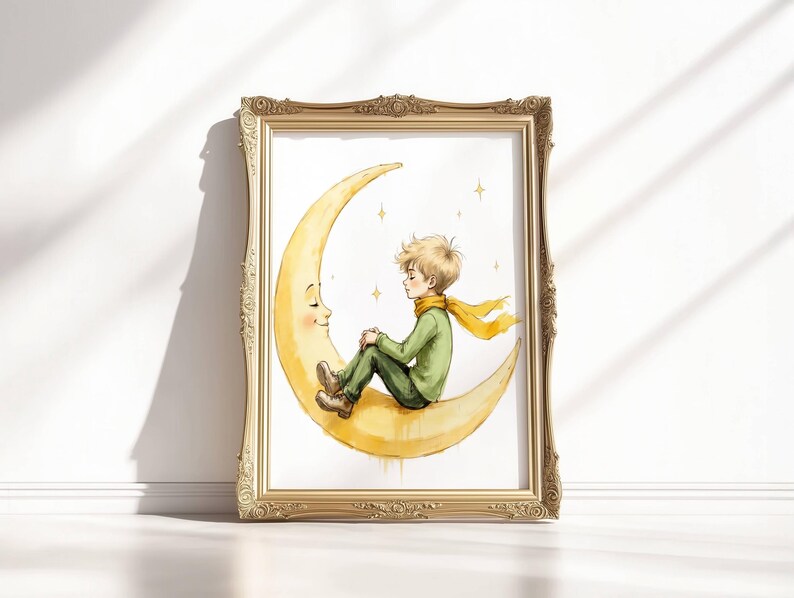 The Little Prince Nursery Prints | Set of 3 Wall Art Posters | Neutral ...