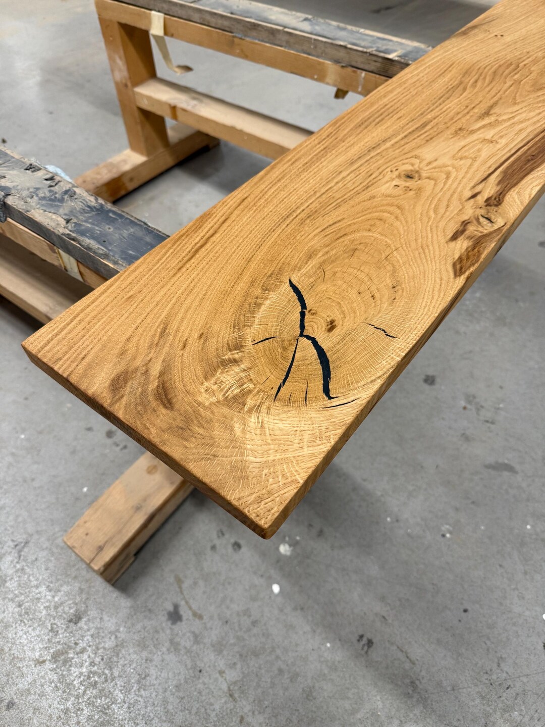 Square Solid Wood Shelf - Oak Wood Board - Oak Shelf Board - Lengths up ...