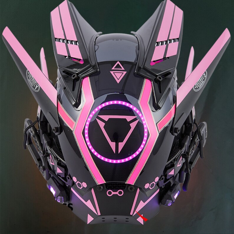 Mechanical Cyberpunk Mask Cyber Mask Samurai Helmet DJ Masquerade Punk ...