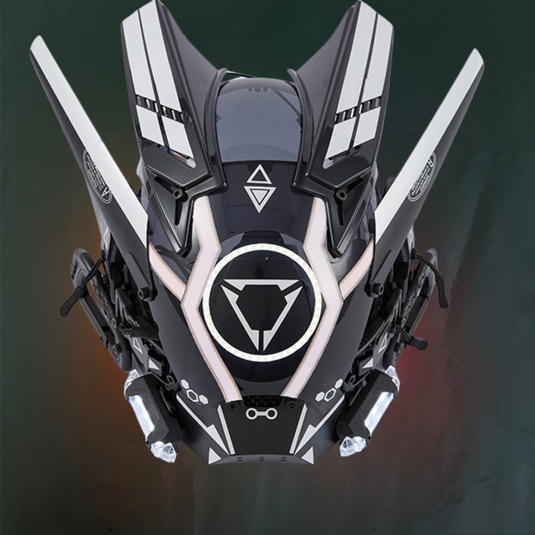 Mechanical Cyberpunk Mask Cyber Mask Samurai Helmet DJ Masquerade Punk ...