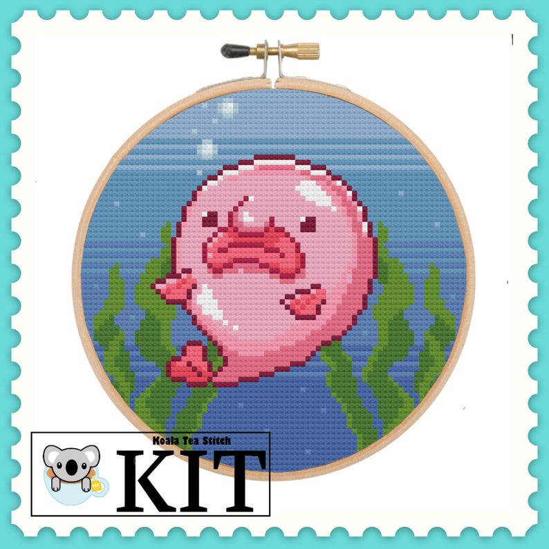 Blob Fish - Sealife Collection - Cross Stitch Kit - Etsy
