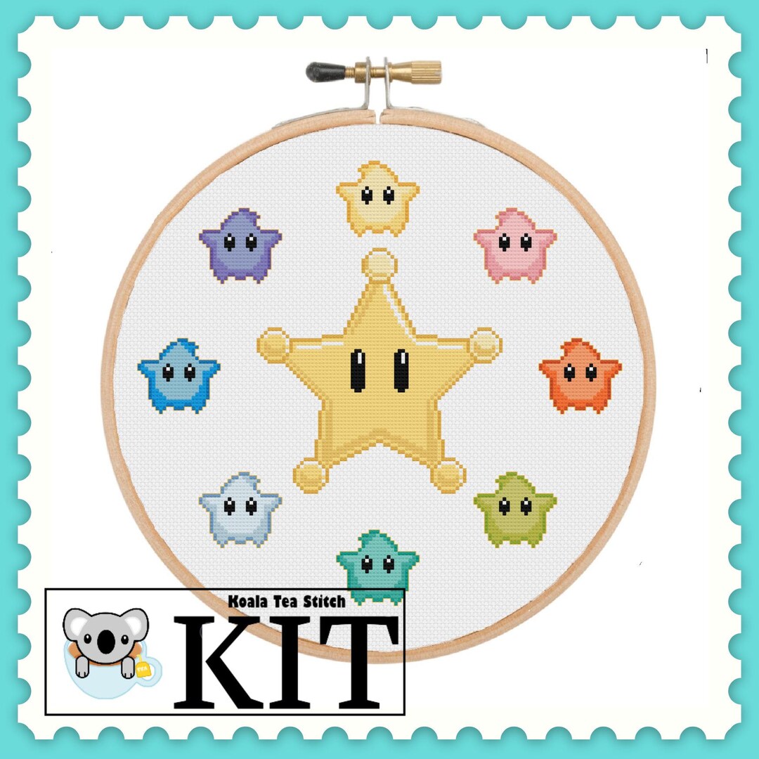 Luma Rainbow - Super Mario Galaxy - Cross Stitch Kit - Etsy