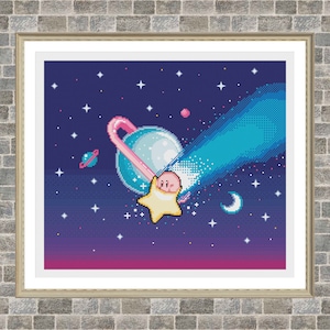 Shooting Star - Kirby - Cross Stitch Pattern PDF Download - Etsy