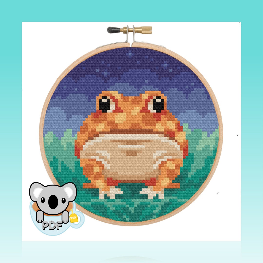 Pacman Frog - Wildlife Collection - Cross Stitch Pattern PDF Download ...
