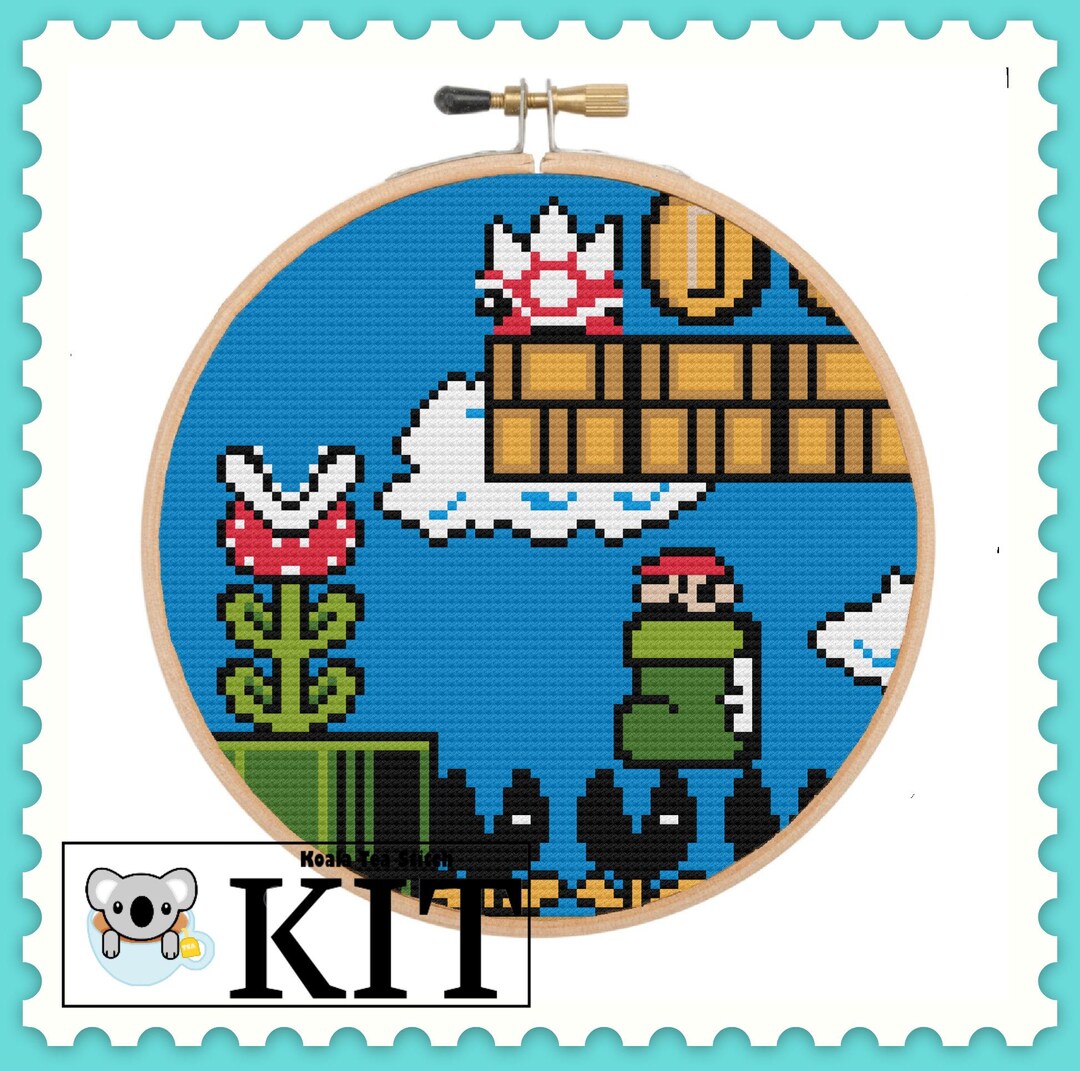 Mario Boot - Super Mario Bros - Cross Stitch Kit - Etsy